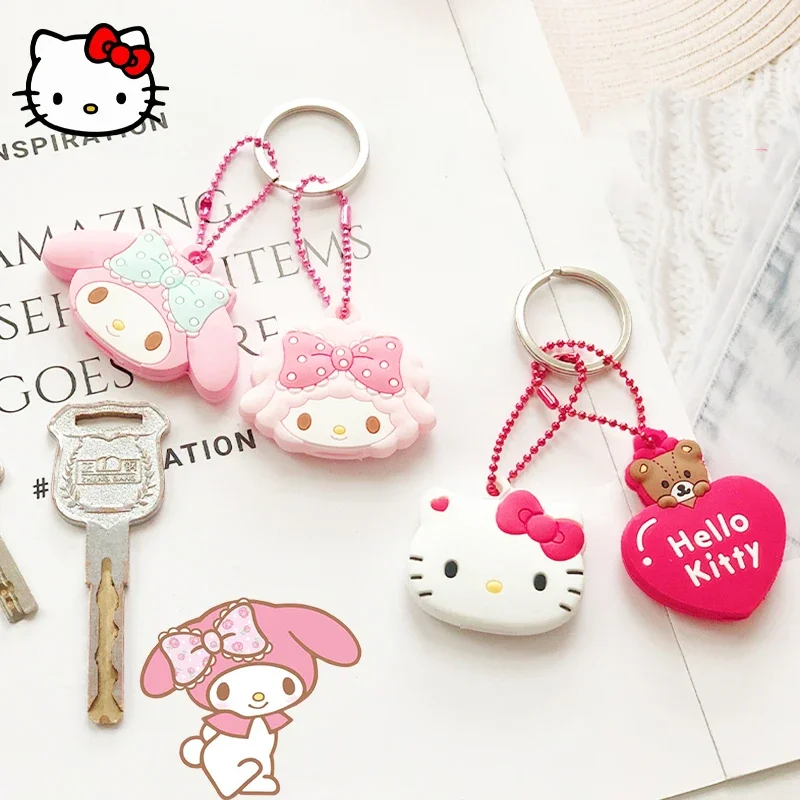 Kawaii-Sanrio-Hello-Kitty-Keychain-My-Melody-Cinnamoroll-Cute-Cartoon ...