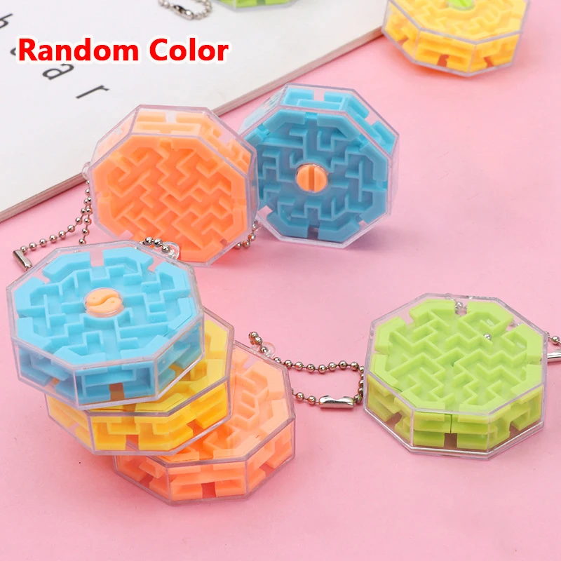 Keychain-Rolling-Ball-3D-Maze-Toys-Children-Birthday-Party-Gift ...