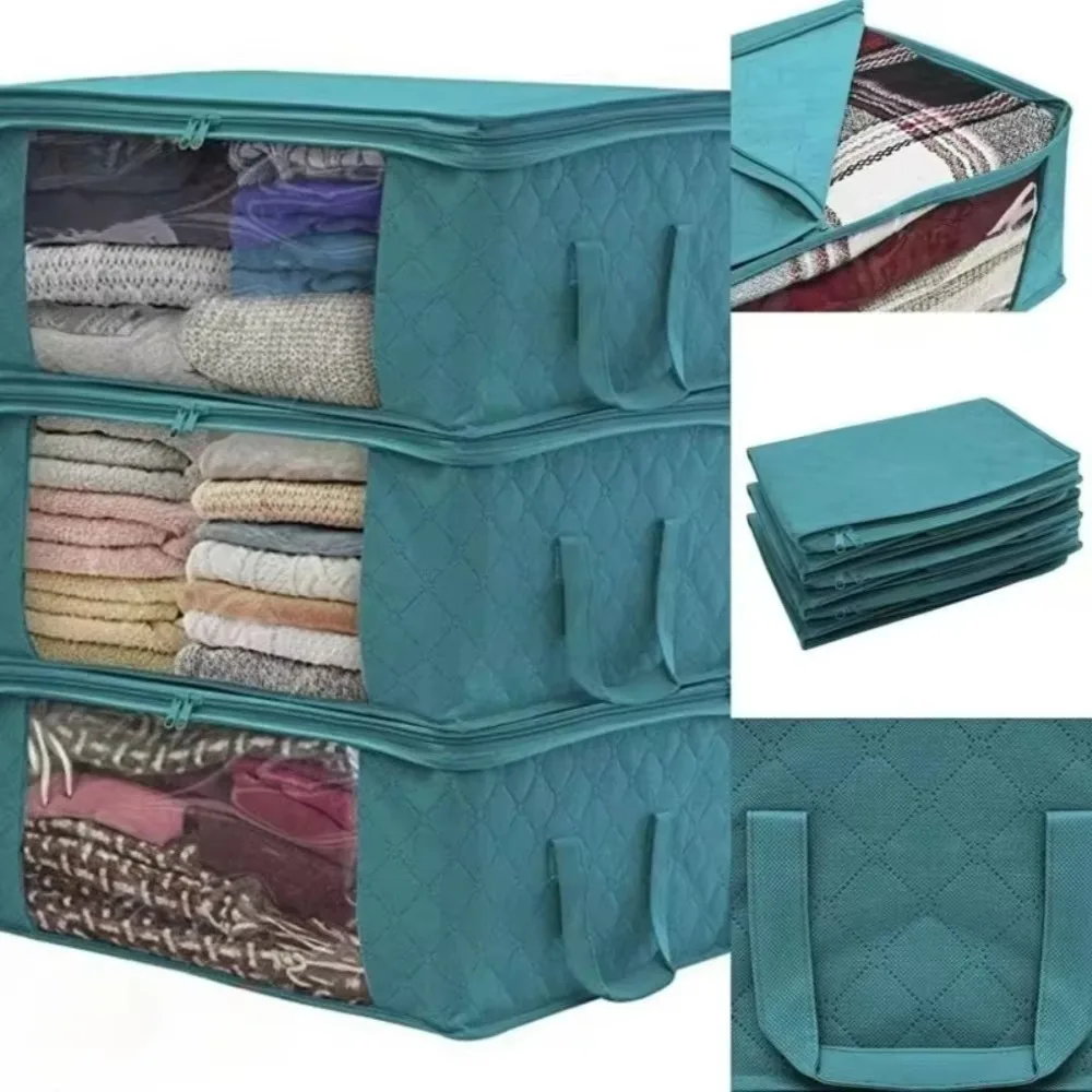 Large-Capacity-Clothing-Storage-Box-With-Zipper-Organiseurs-De ...