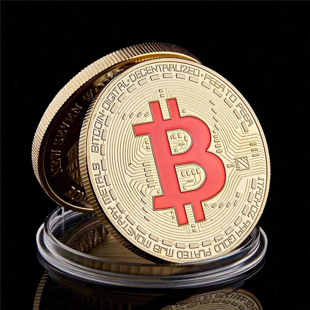 Moneda-de-Bitcoin-coleccionable-colecci-n-de-arte-Metal-antiguo-imitaci ...