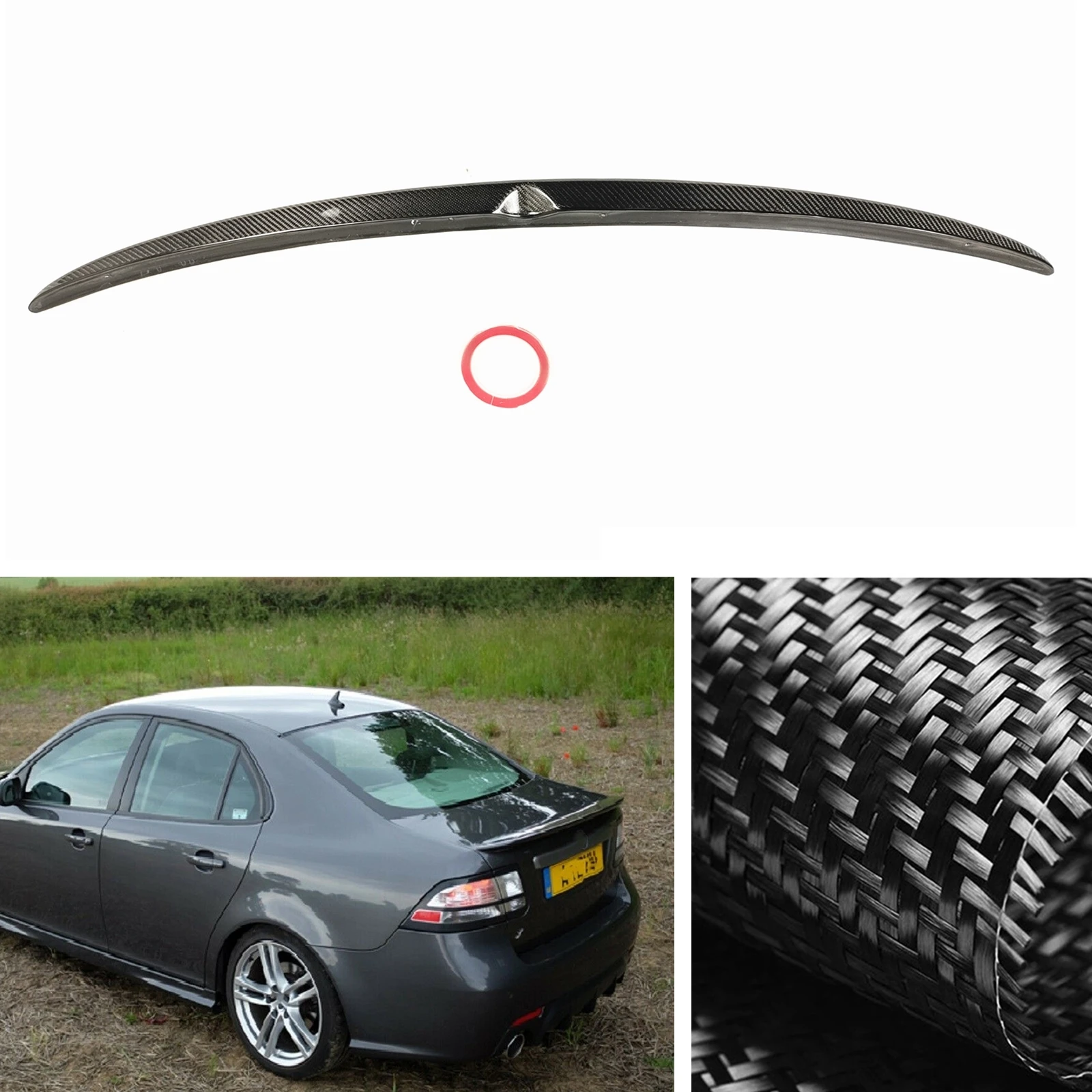 Car-Rear-Trunk-Spoiler-Lip-Wing-Decklid-Trim-Tailgate-Duckbill-Lid-Trim ...