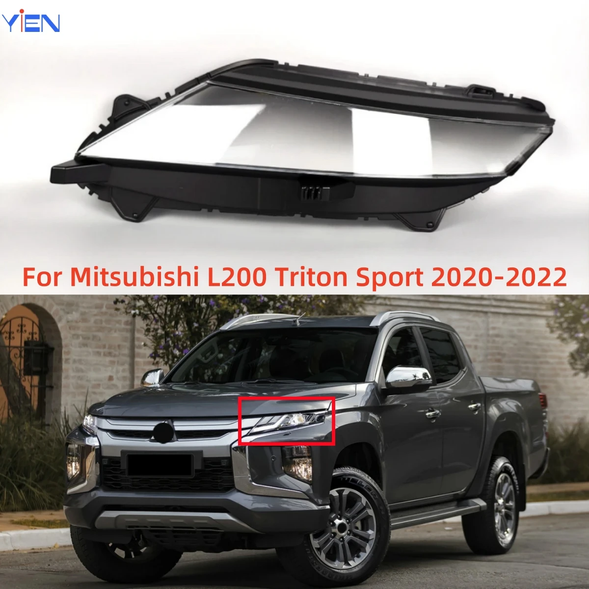 For-Mitsubishi-L200-Triton-Sport-2020-2021-2022-Car-Products-Replace-A-Transparent-PC-Lights ...