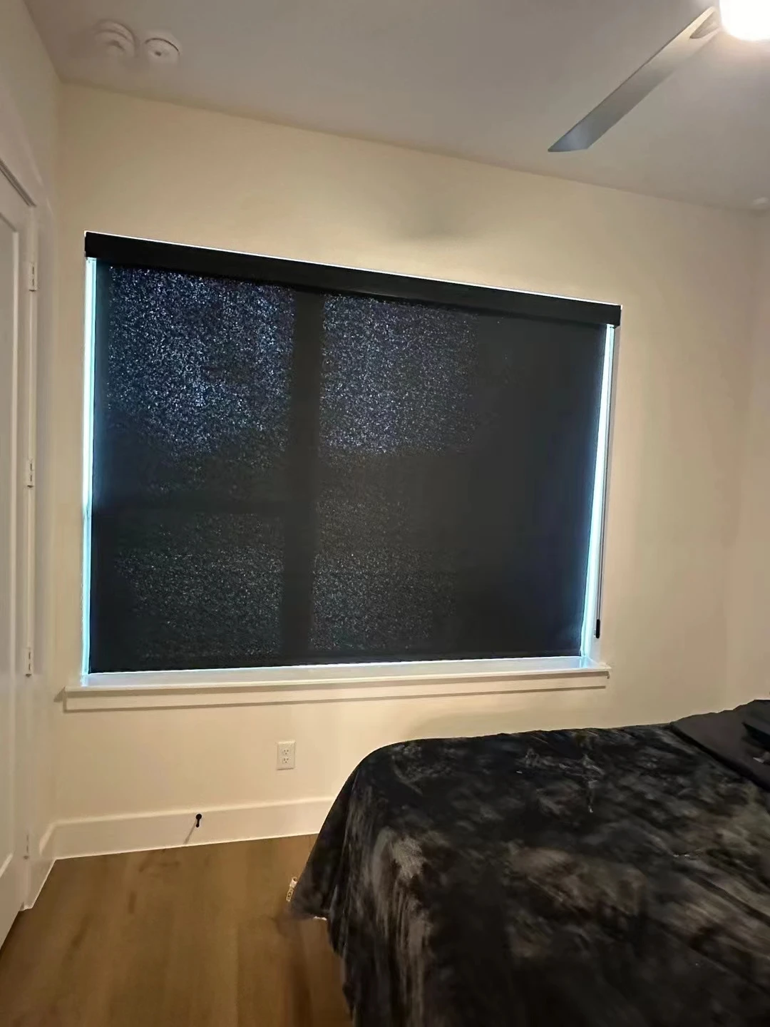 Smart-Control-Black-Roller-Blinds-Window-Shade-Semi-Blackout-Waterproof ...