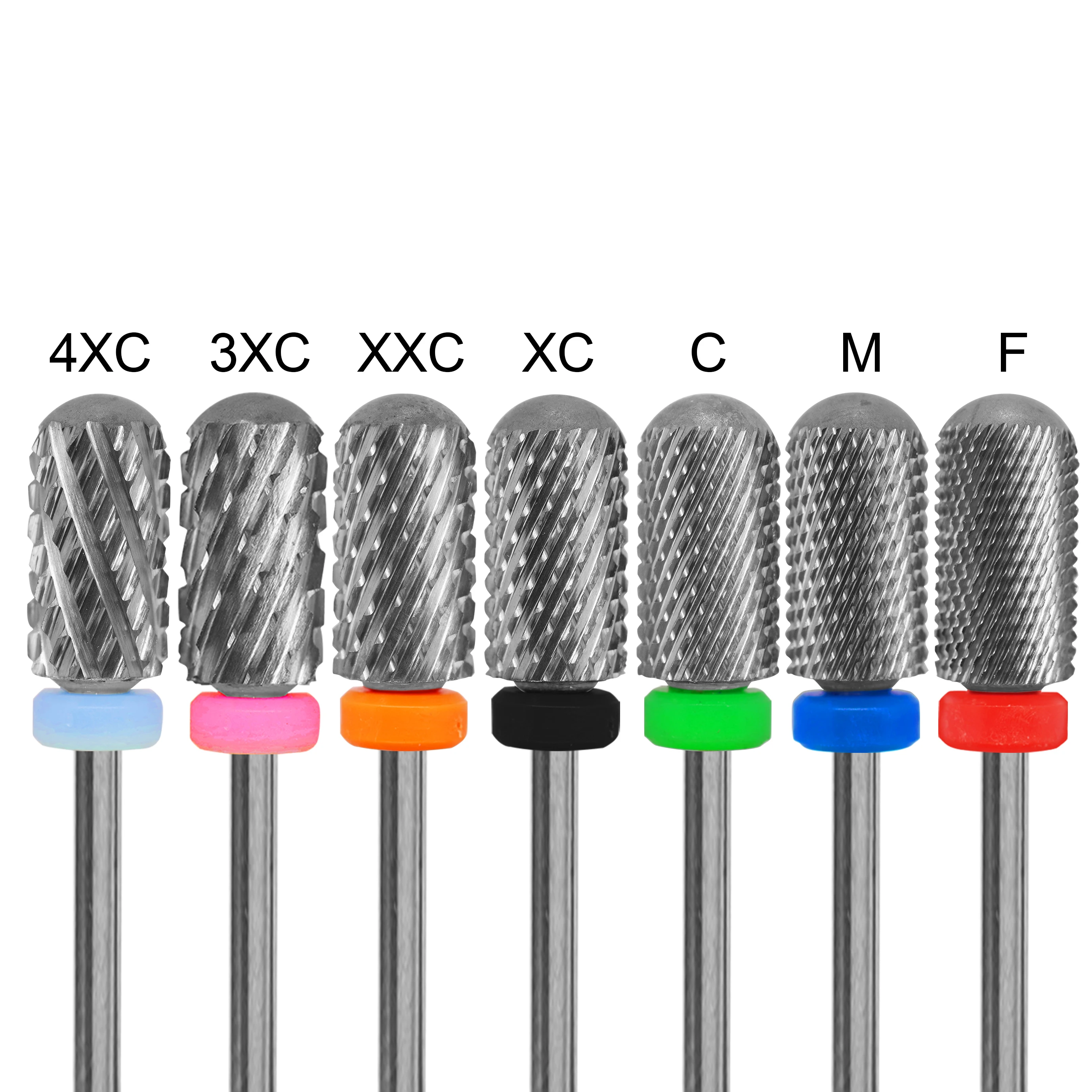 ECO Economy 6.6mm Large Round Top barrel steel Carbide Manicure Nail ...