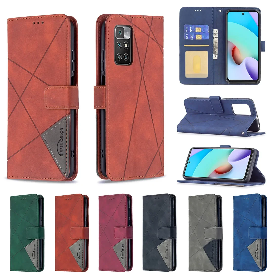 Flip Leather Wallet Case For Xiaomi Redmi 10 2022 10 4G 10 5G 10A 10C ...