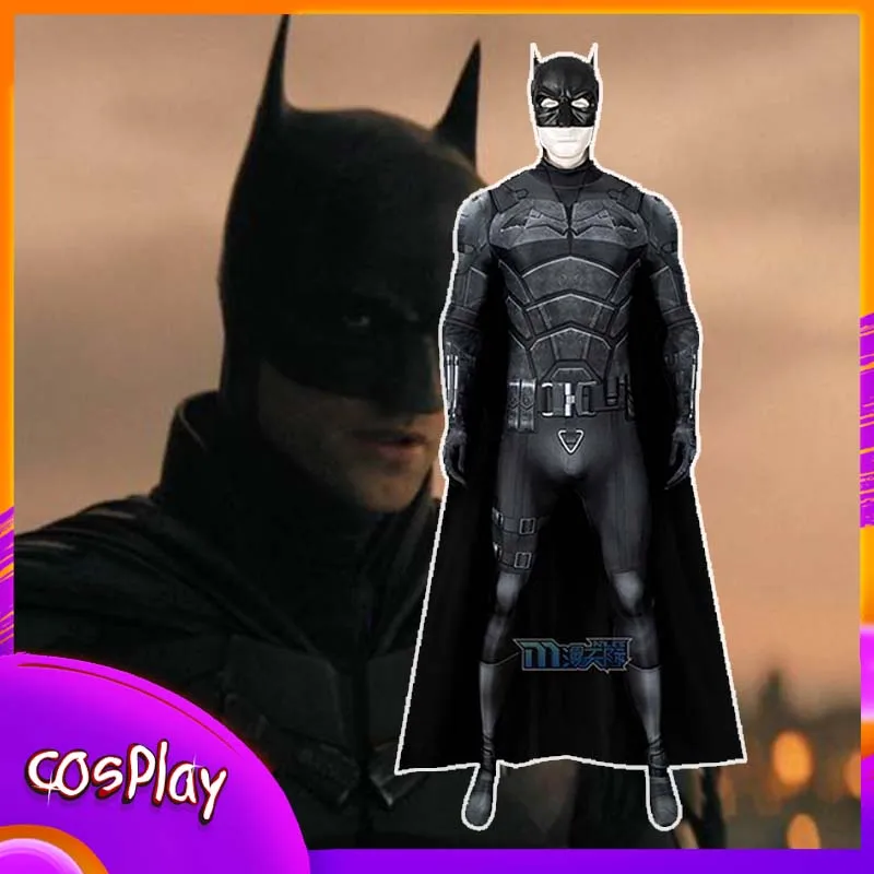 Batman-Cosplay-Costume-Superhero-Bruce-Wayne-Robert-Pattinson-Jumpsuit ...