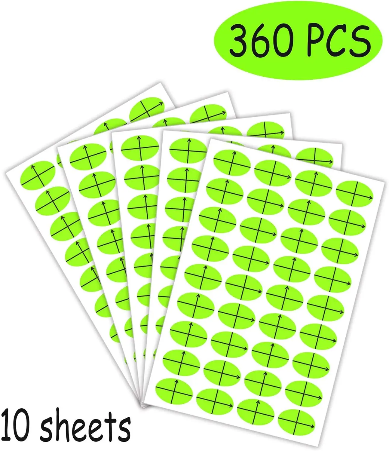 360Pcs-Embroidery-Target-Stickers-3-4-1-2Inch-Oval-Shape-Planner ...