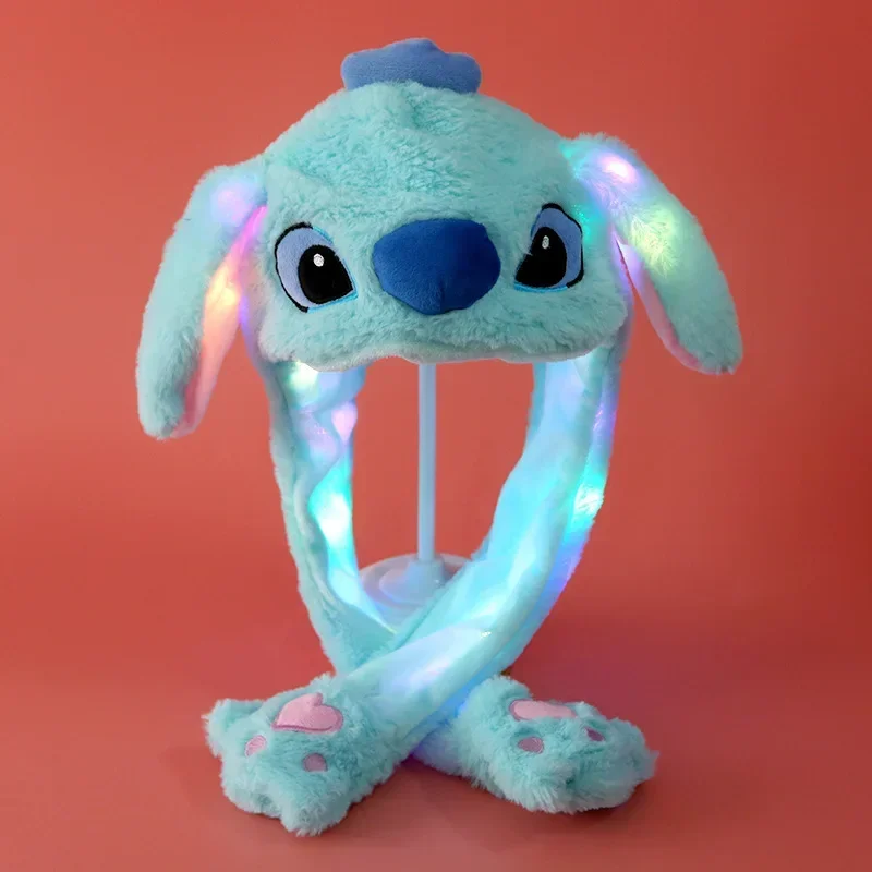 Disney-Stitch-Anime-Long-Ears-Luminous-Plush-Hat-Lilo-Stitch-Glowing ...
