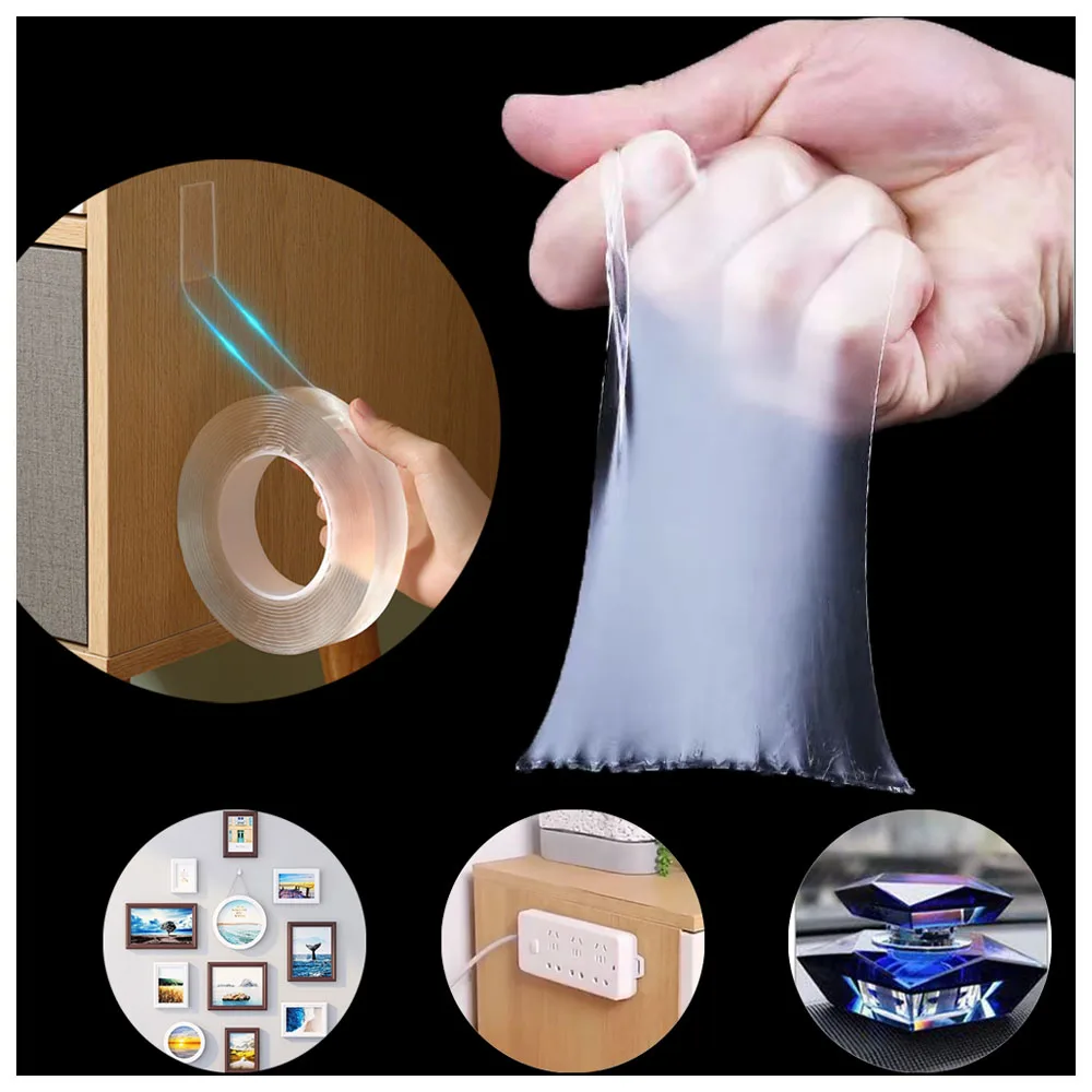 Double-Side-Strong-Tape-Self-adhesive-Nano-Transparent-Tapes-For ...