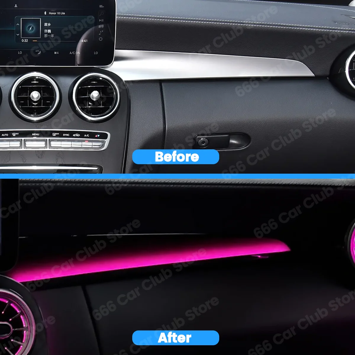 64 Color Copilot Lamp For Mercedes Benz C-class W205 X253 C43 C63 Coupe ...