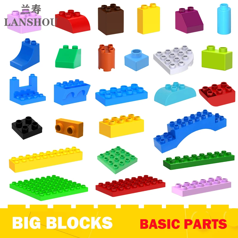 10-Pcs-Big-Building-Blocks-Basic-Accessories-Special-shaped-Parts ...