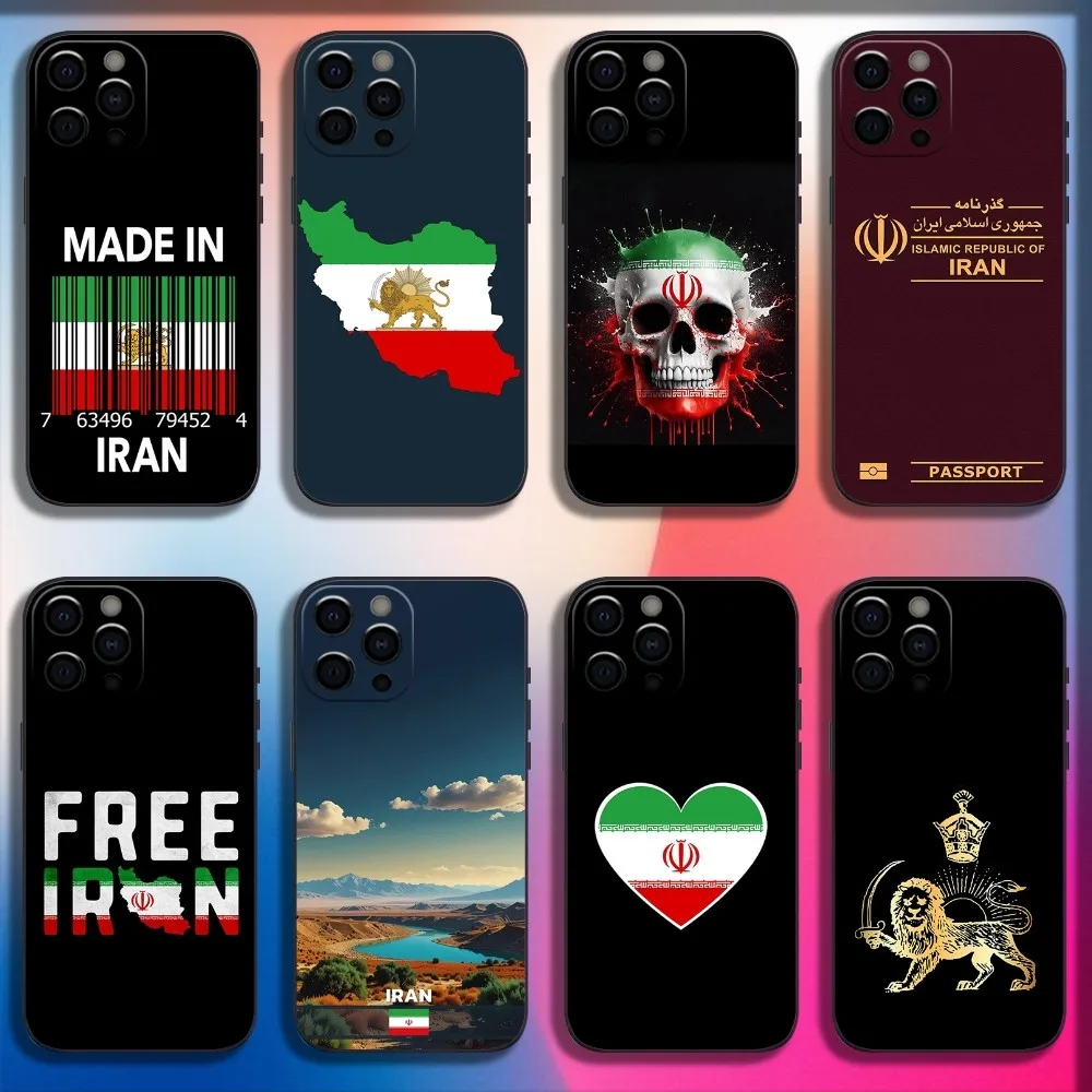 Map Iran flag Art Phone Case For iPhone 16,15,14,13,12,11,Pro,X,XS,Max ...