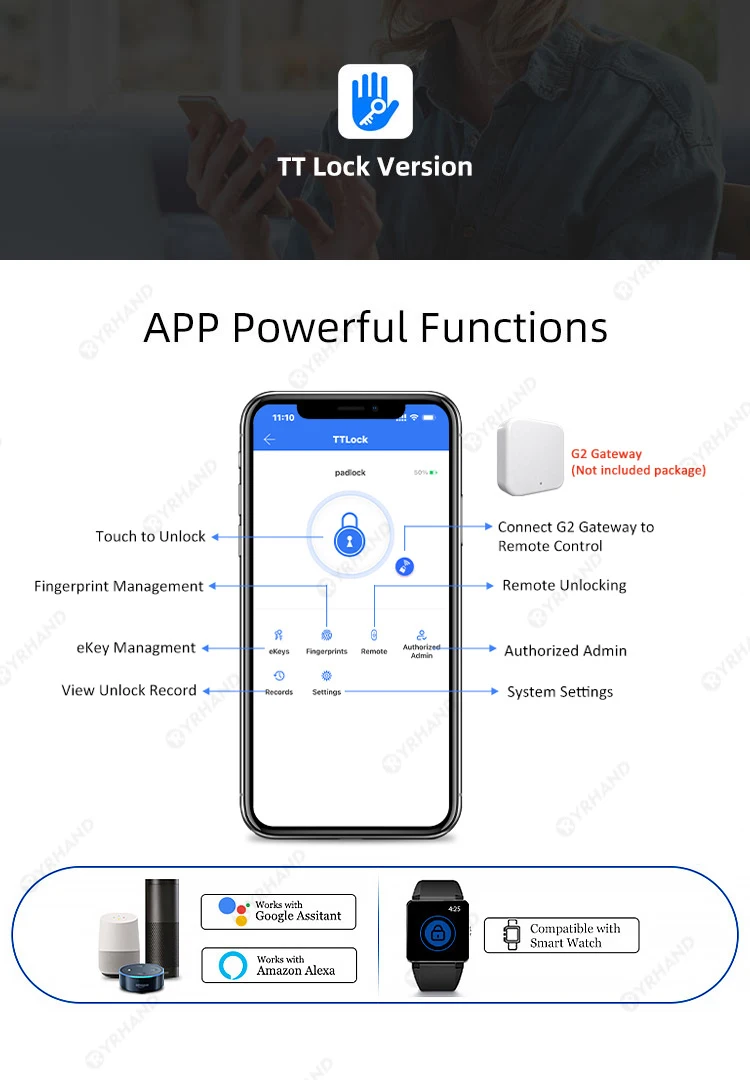 916 —— TTLock with Smart Padlock IP67 – YRHAND