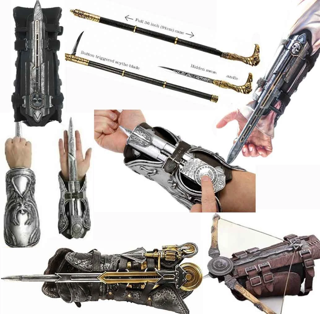 Edward-Wristlet-Sleeve-Swords-Dagger-Cane-Bow-Gauntlet-Toy-CO ...