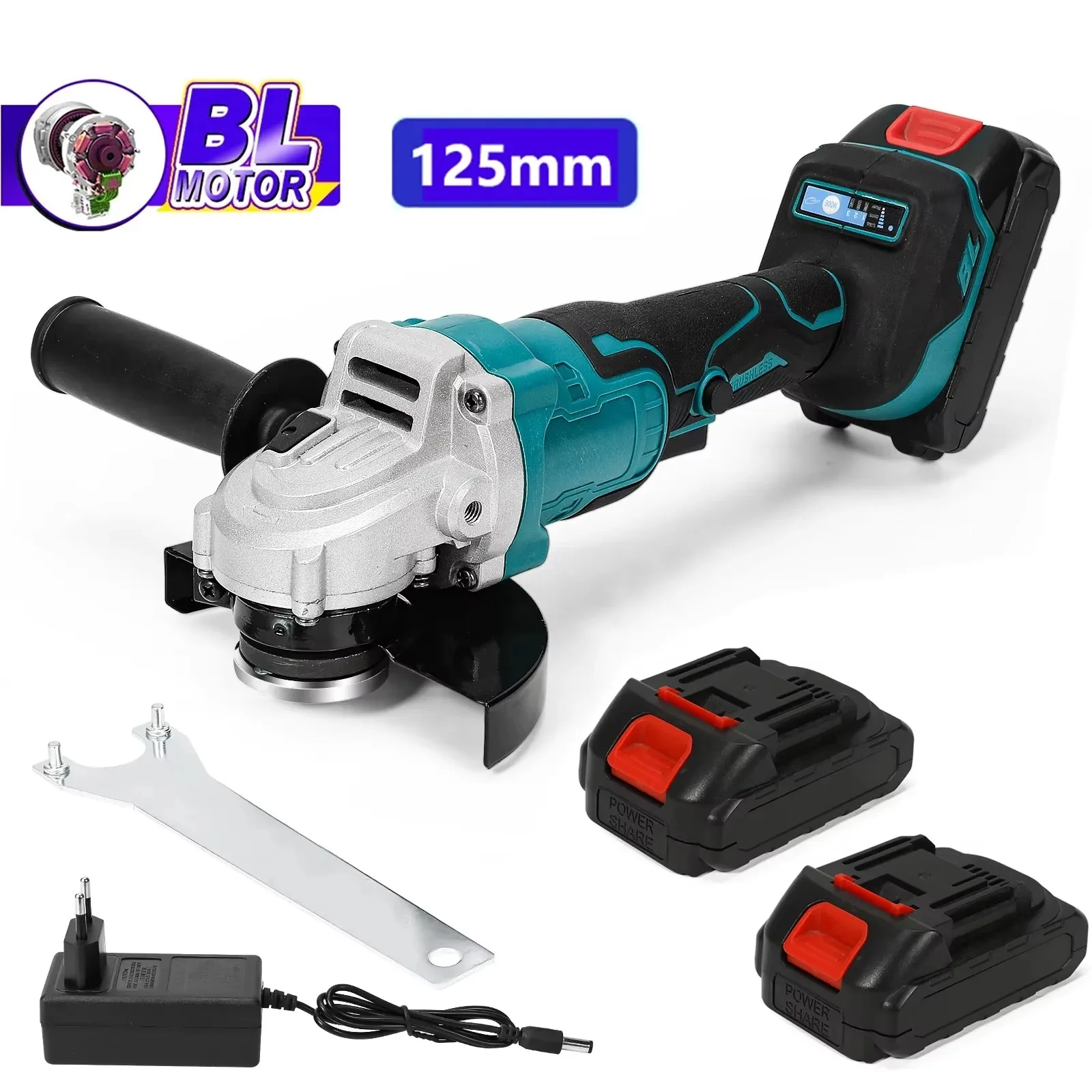 Makita – meuleuse d'angle électrique sans balais, 125MM, 3 vitesses ...