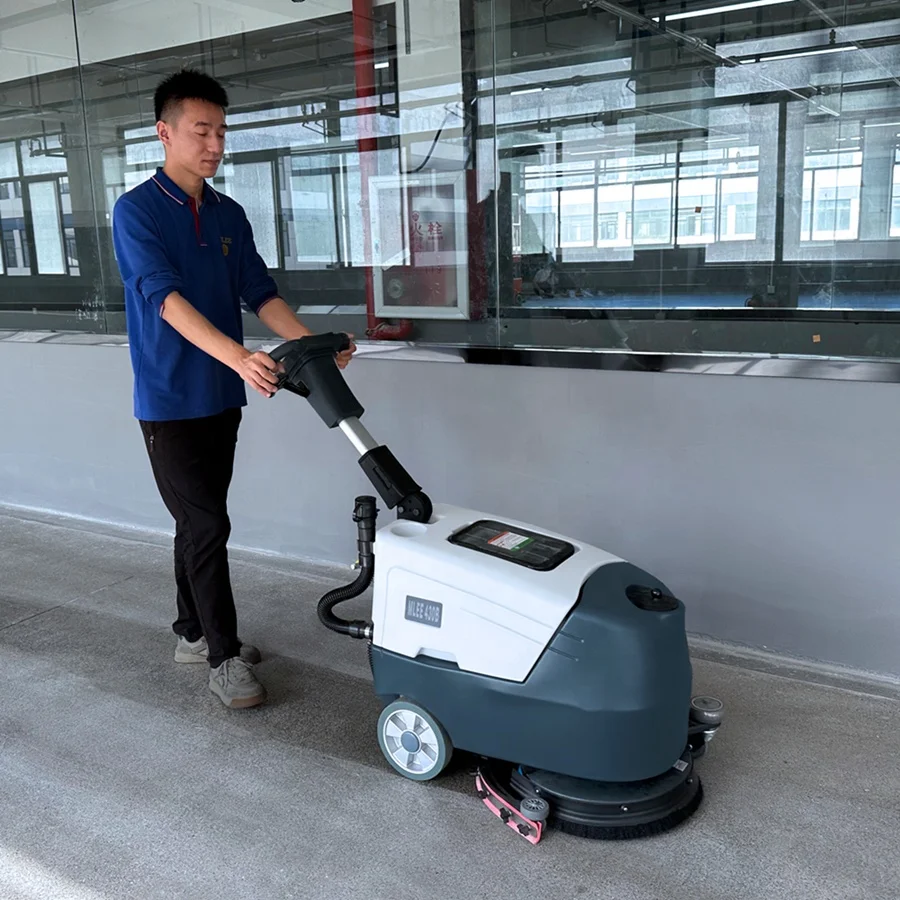 MLEE430B Mini Floor Brushing Machine Commercial Industrial Office Small ...