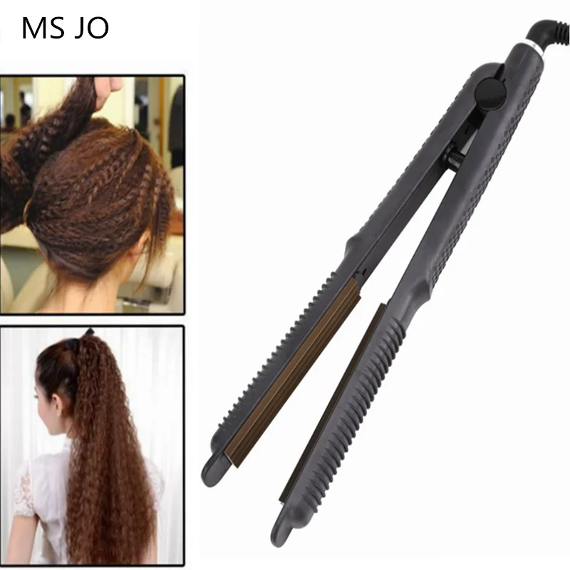 Professional Hair Crimper Wave Corn Curling Iron Wand Ceramic ...