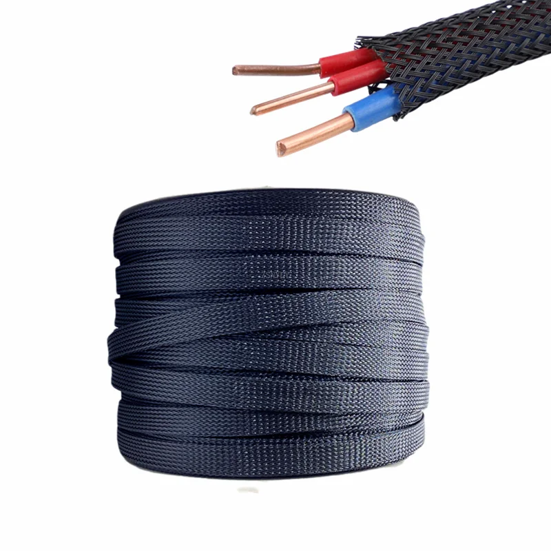 5M-10M-Insulated-Braid-cable-Sleeve-10-12-16-20-25mm-PET-Cable ...