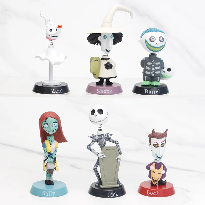 6Pcs-Set-7cm-The-Nightmare-Before-Christmas-Mini-Figure-Decoration-Toys ...