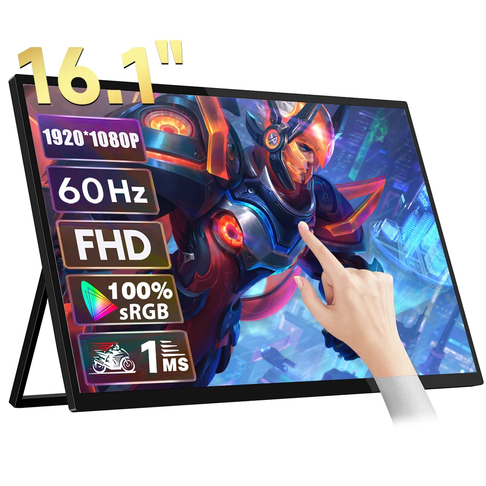 16-inch-Touch-Screen-Portable-Monitor-60Hz-100-sRGB-With-Screen-Holder ...