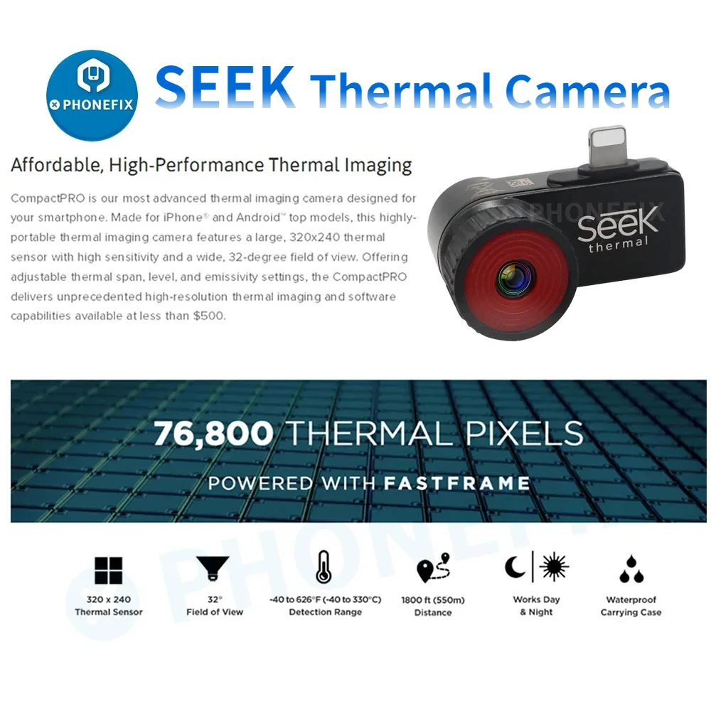 SEEK-Thermal-Camera-320x240-206x156-Compact-PRO-XR-Android-TYPE-C-USB-C ...