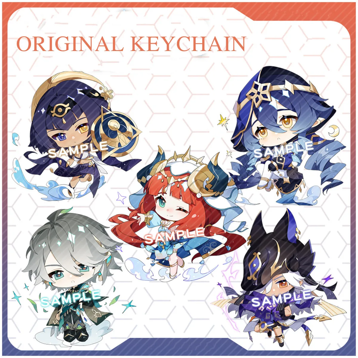 New-Impact-Alhaitham-Candace-Cyno-Game-Anime-Keycain-Cute-Cartoon ...