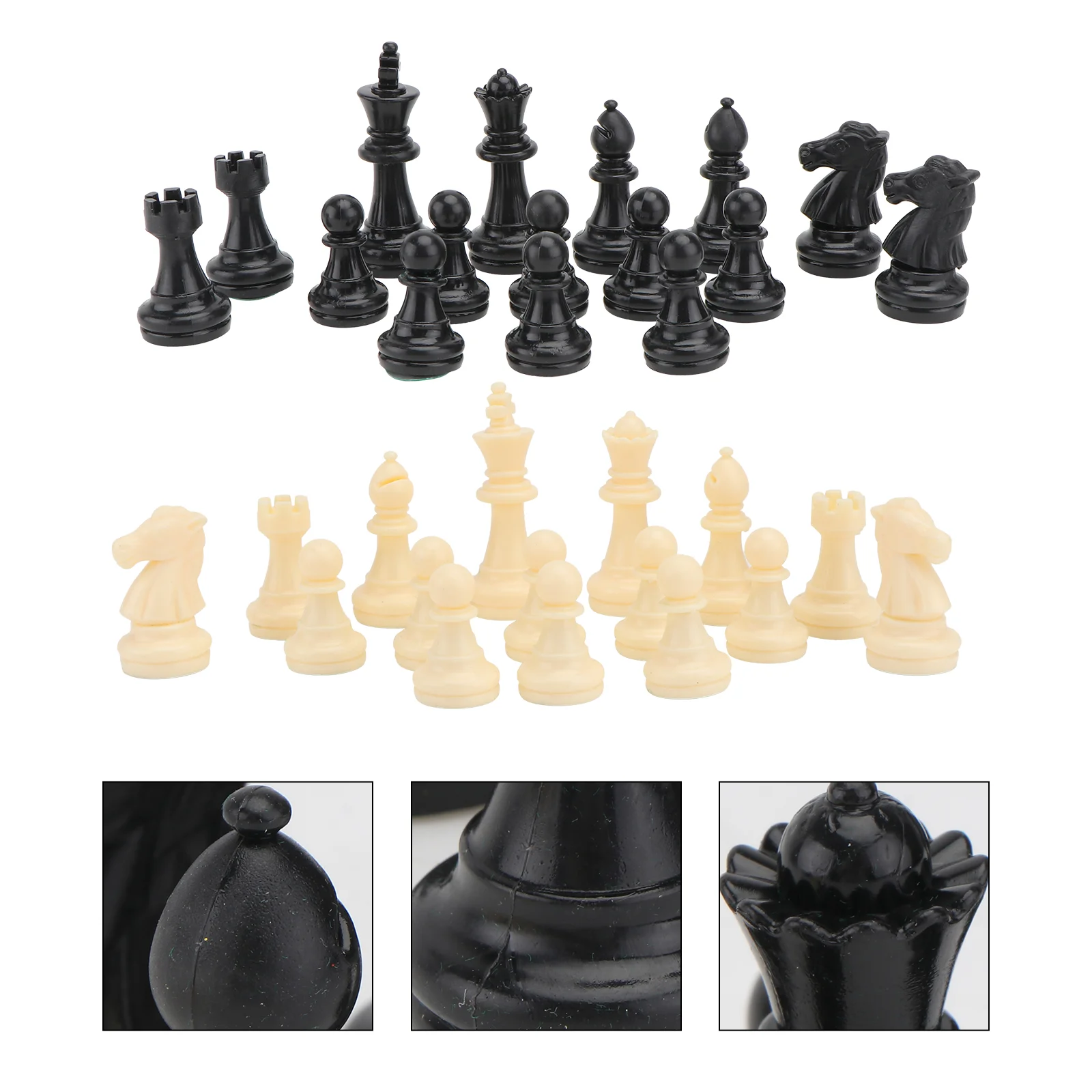Durable-Chess-Pieces-Classic-Toys-Magnetic-Playset-Pawn-International ...