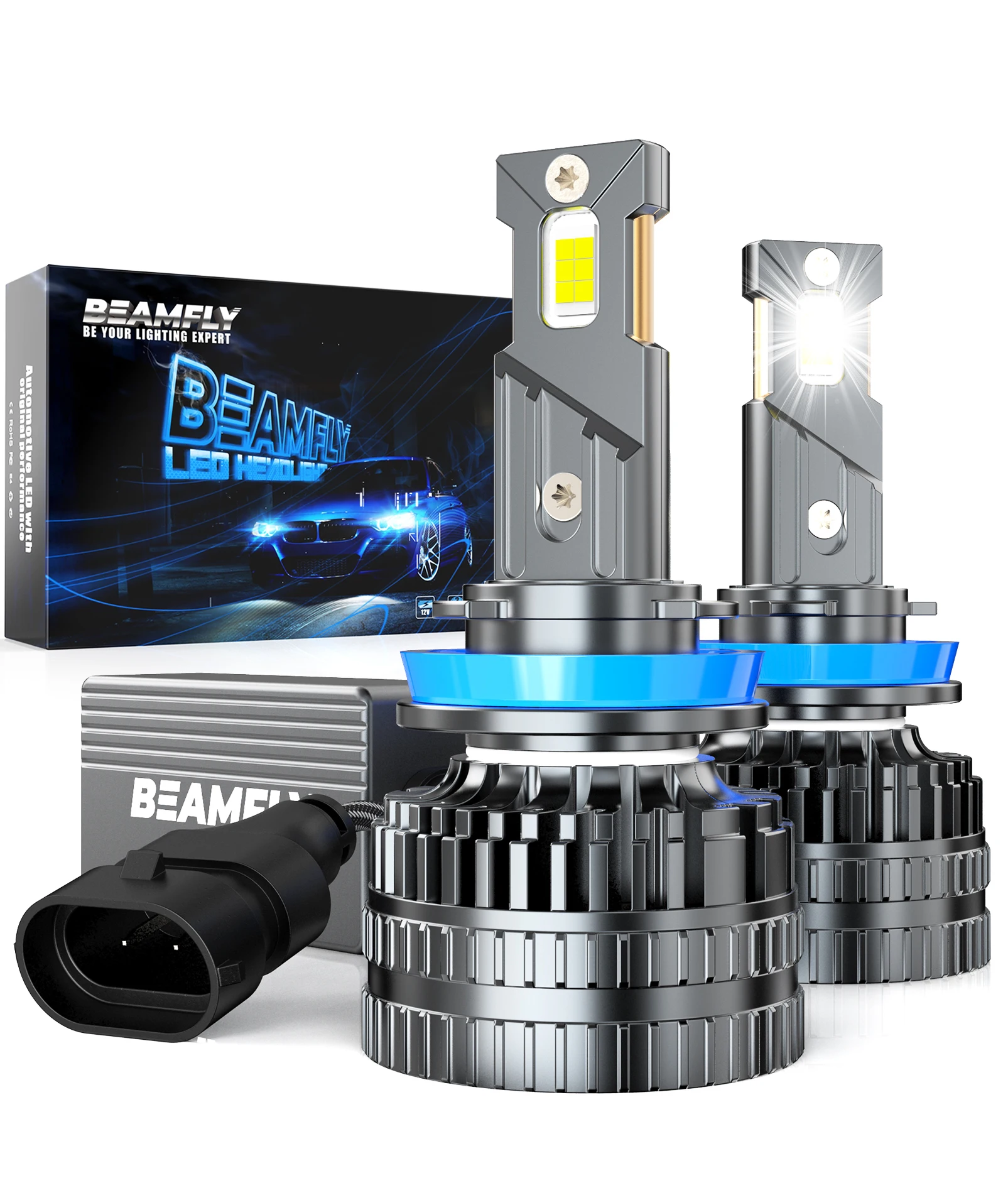 28000LM-Car-Headlight-H11-Led-Canbus-9005-LED-H7-H4-H8-HB3-Lamp-Double ...