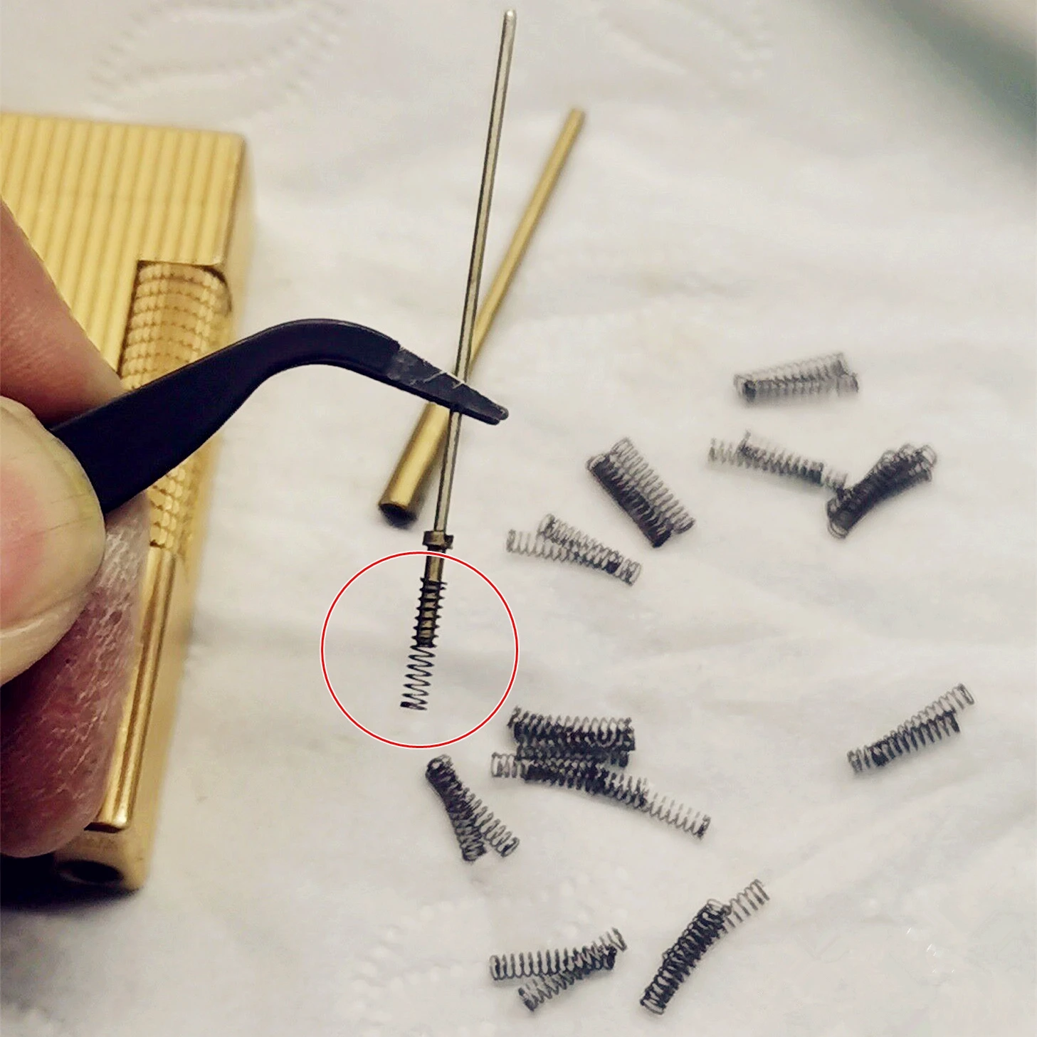 Metal-Gas-Needle-Spring-For-Dunhill-1-2-3-4-5-Generation-Lighter-DIY ...