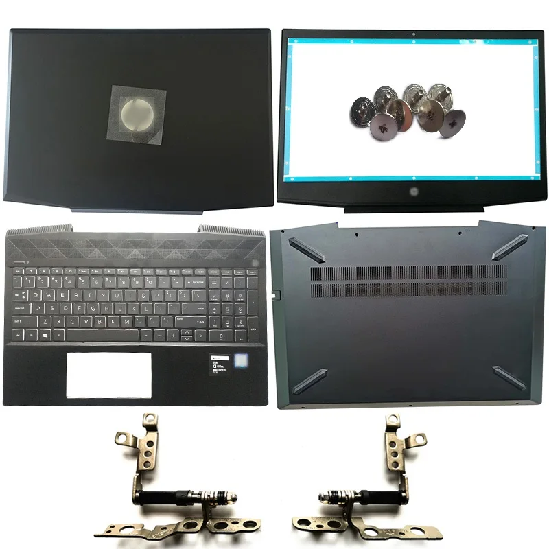 Cubierta trasera LCD para portátil HP Pavilion 15 CX, bisel frontal, bisagras, reposamanos ...