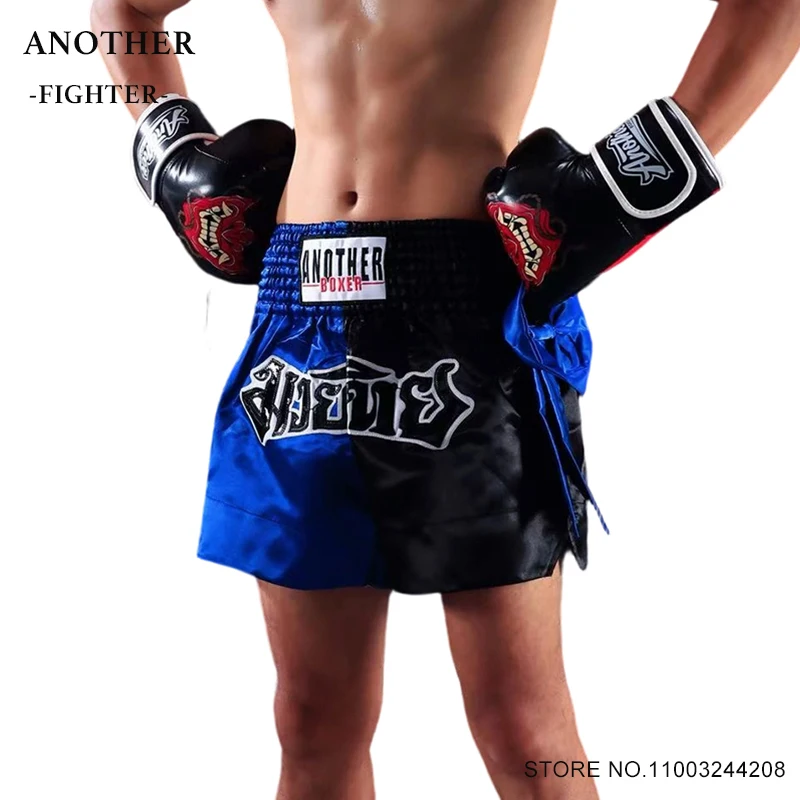 Thai Boxing Pants 2025 Satin Muay Thai Shorts MMA Fight Kickboxing ...