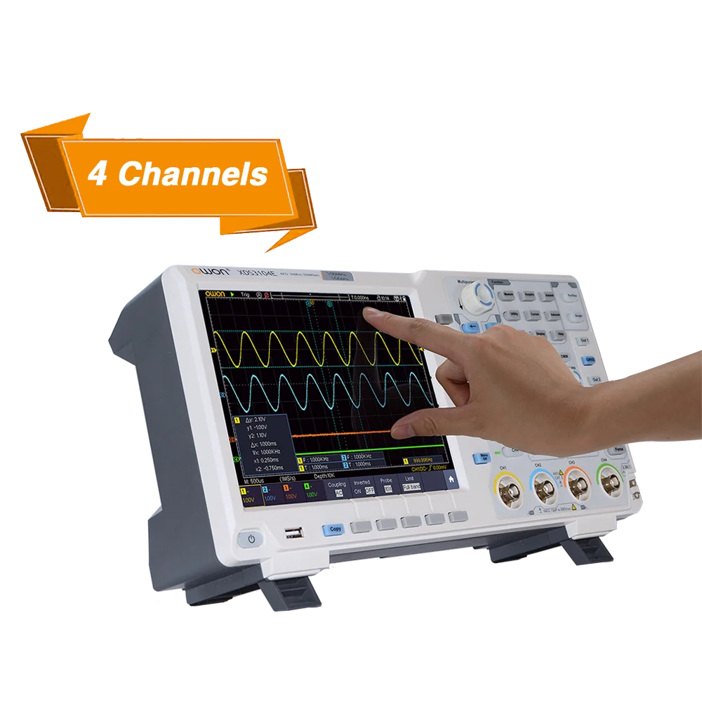 OWON-Oscilloscope-4CH-8-14bit-Touch-Screen-Digital-Oscilloscope-100Mhz ...