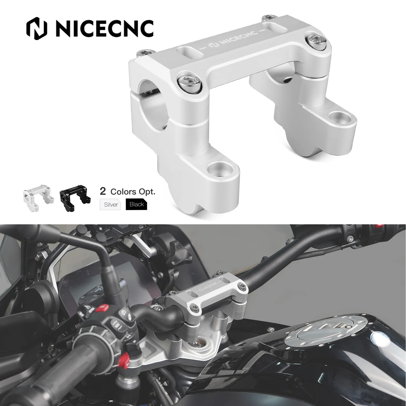 45mm-Inch-Rise-Handlebar-Riser-For-BMW-R1250GS-2019-2023-R-1250-GS ...