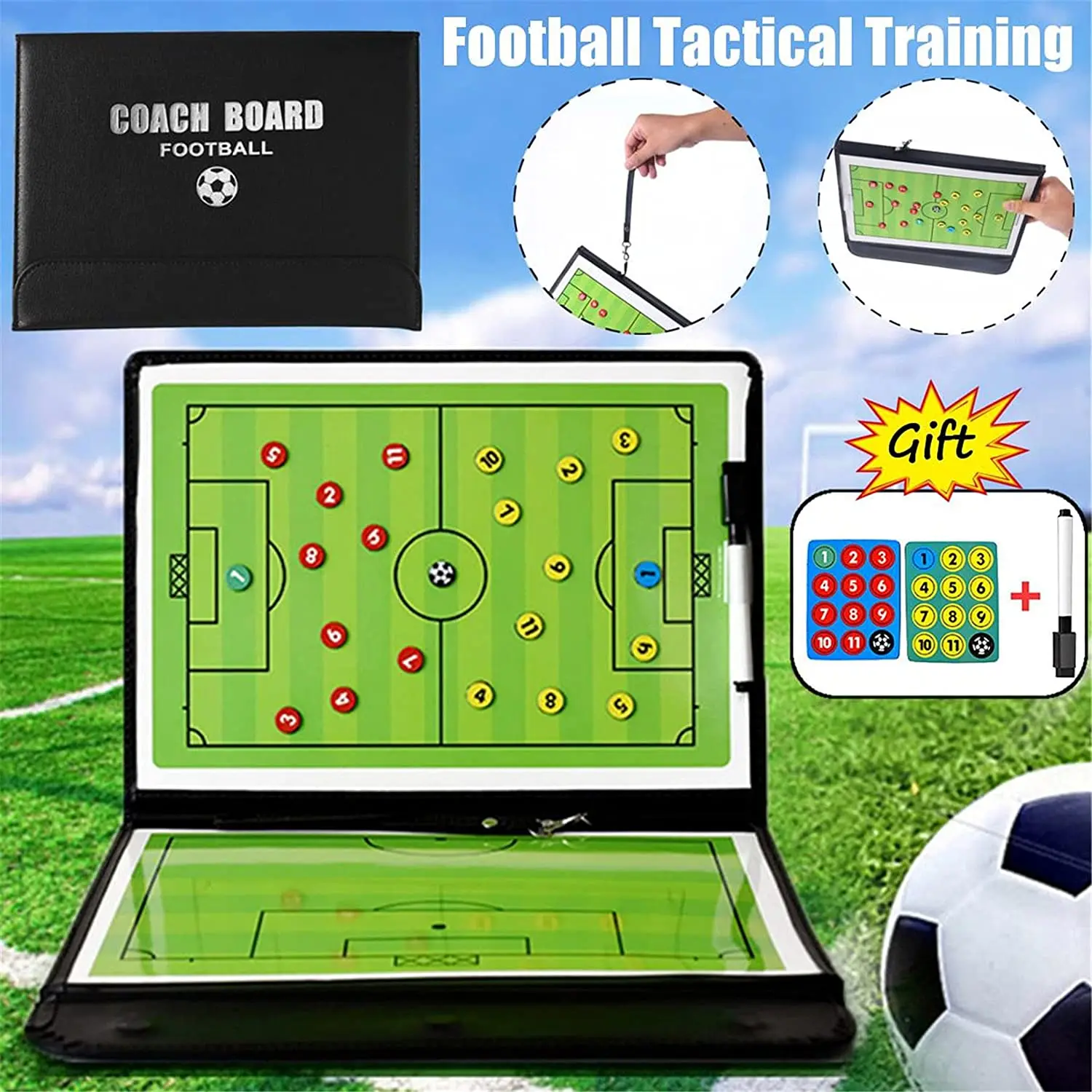 Dobr-vel-Estrat-gia-Futebol-Magn-tico-Coaching-Board-Erasable ...