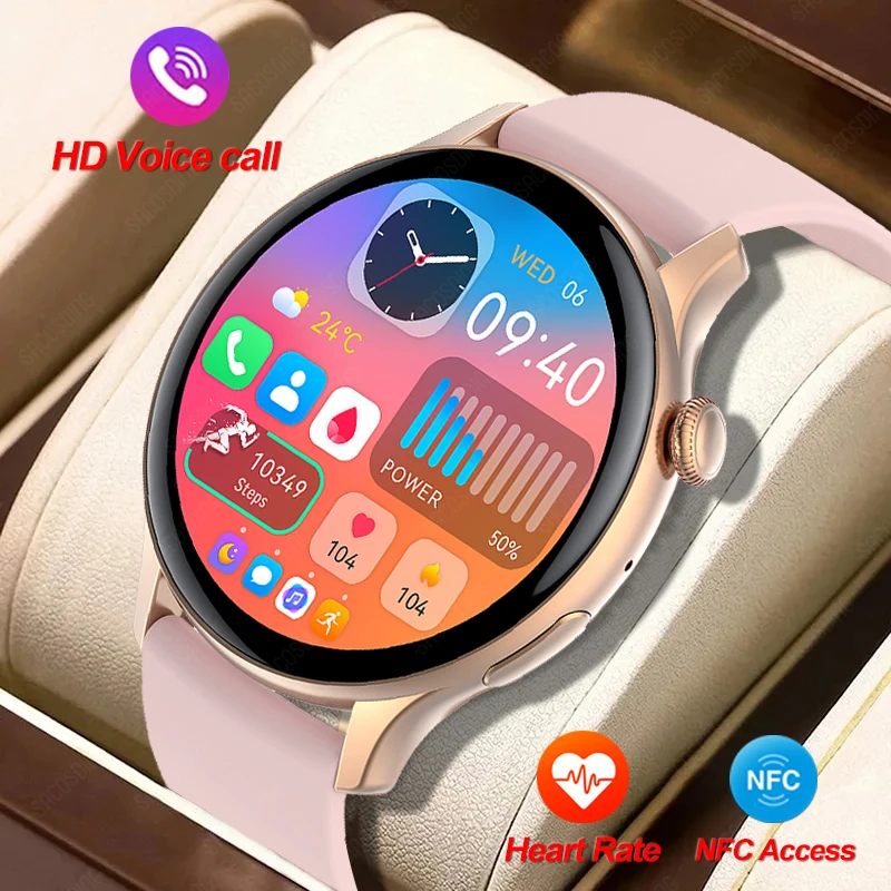 2023-New-NFC-Bluetooth-Call-Women-Smart-Watch-AMOLED-Full-Touch-Fitness ...
