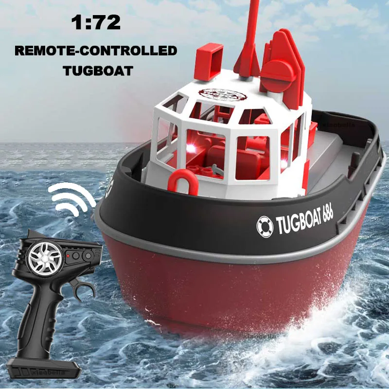 1-72-Electric-Boat-Remote-Control-Tugboat-Water-Toy-Charging-Electric ...