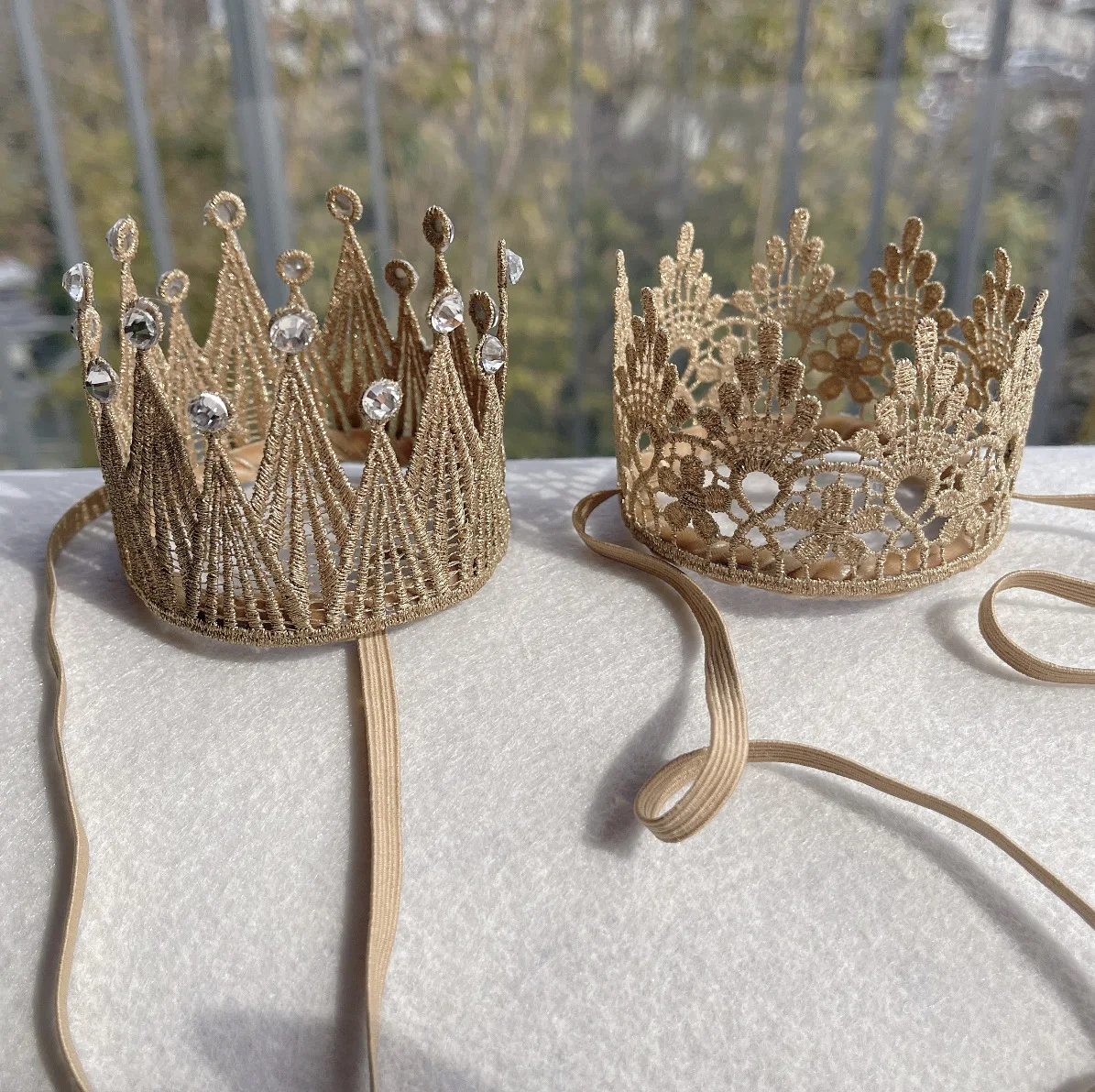 Kids-Princess-Crown-Lace-Hat-Headwear-Girl-Happy-Birthday-Party ...