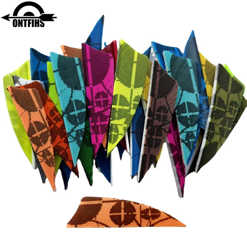 50Pcs-2InchTurkey-Feather-Shield-Archery-Arrow-Accessories-Apply-to ...