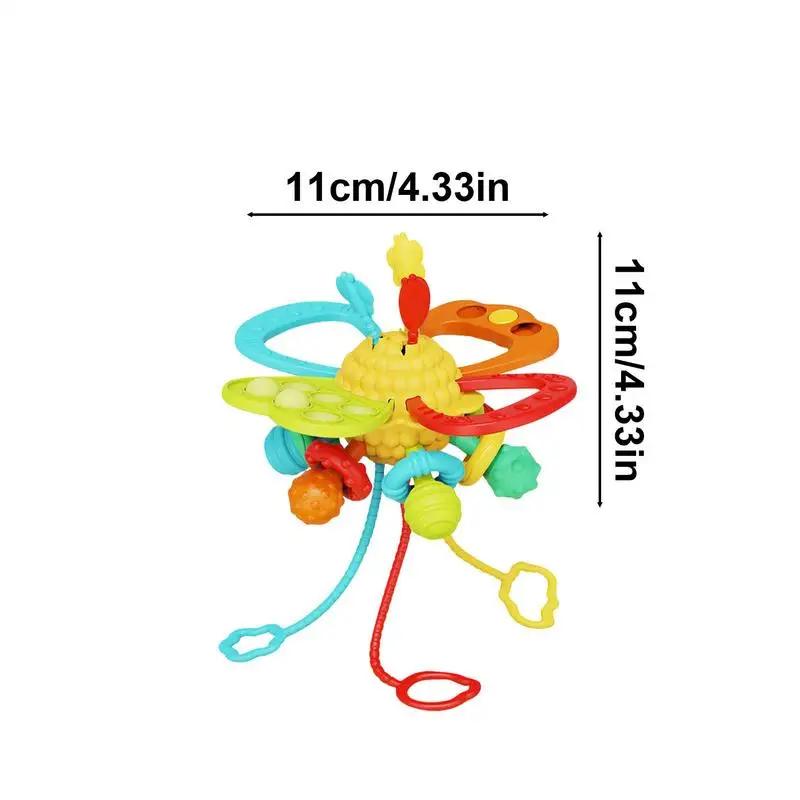 Montessori Sensory Development Baby Toys Pull String Finger Grasp ...