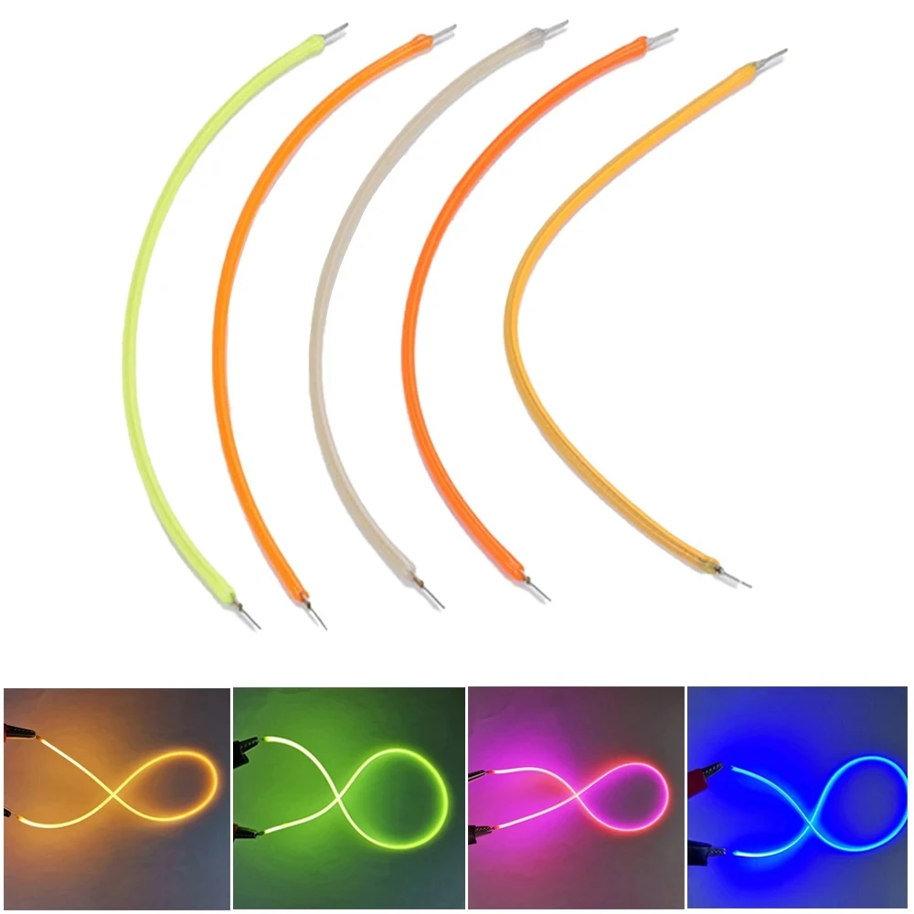 DC3V-130mm-300mm-White-5pcs-Edison-Bulb-Filament-Lamp-Parts-LED-Chip ...