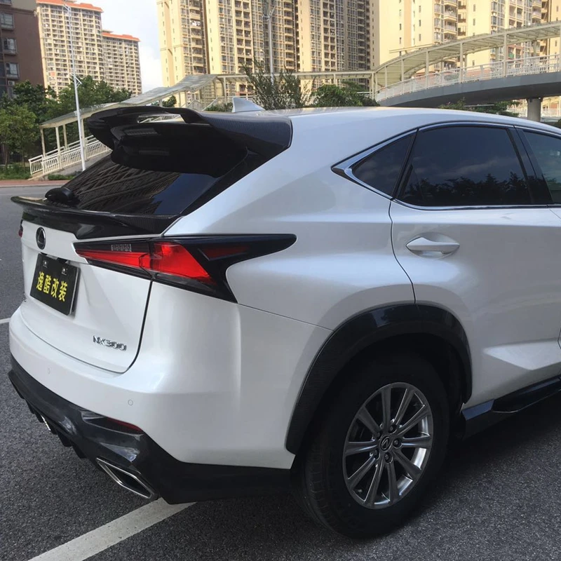 Carbon fiber CAR REAR WING TRUNK LIP SPOILER FOR LEXUS NX NX200 NX200t ...