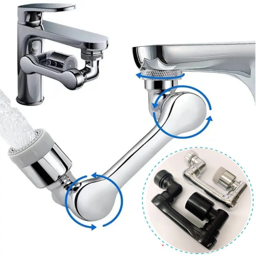 Black-Universal-1080-Swivel-Faucet-Aerator-Extender-Splash-Filter ...