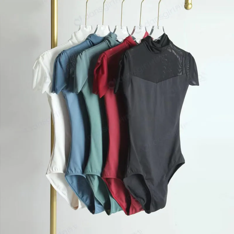 2023 New Ballet Dance Body Suit for Women Design pile collar One piece ...