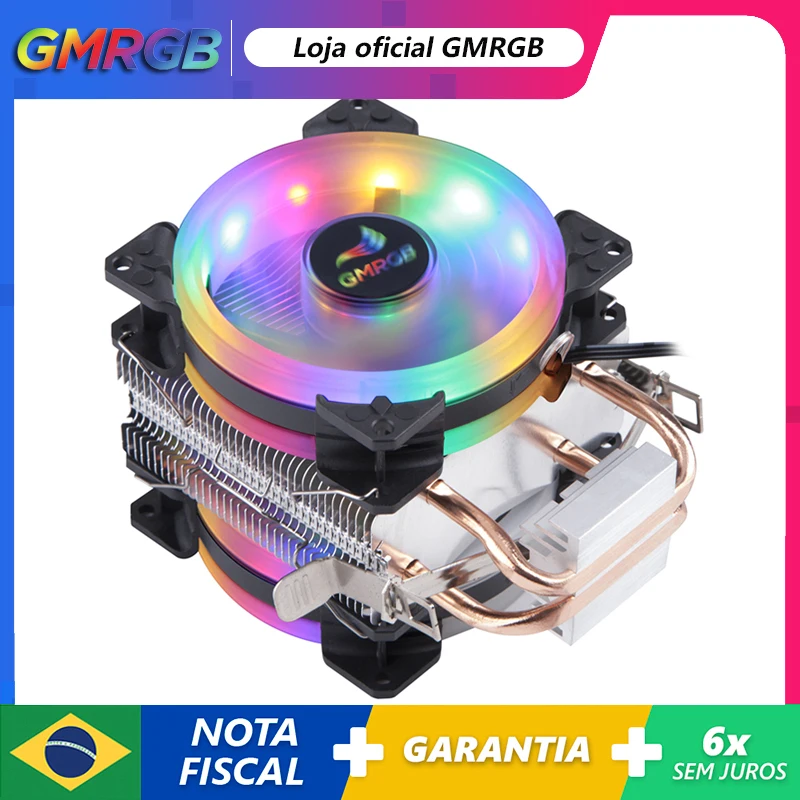 GMRGB-CPU-Cooler-3Pin-PWM-RGB-Quiet-Intel-LGA-775-1200-1150-1151-1155 ...