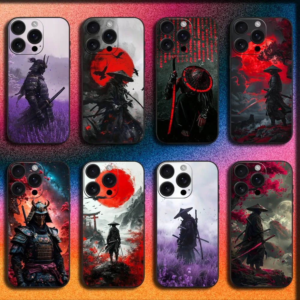 Japanese Bushido Samurai Phone Case For iPhone 16,15,14,13,12,11,Pro,XS ...