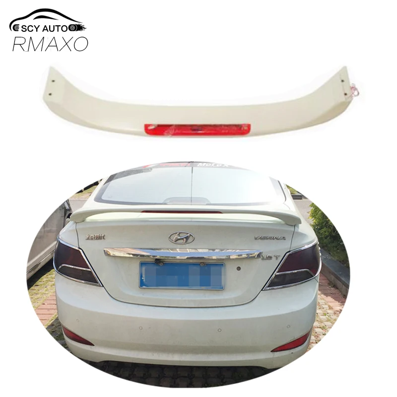 For-Hyundai-Verna-ACCENT-Spoiler-with-light-2012-0215-Verna-High ...