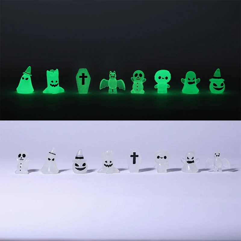 8Pcs-Set-Mini-Luminous-Ghost-Ornament-Halloween-Decoration-Coffin ...