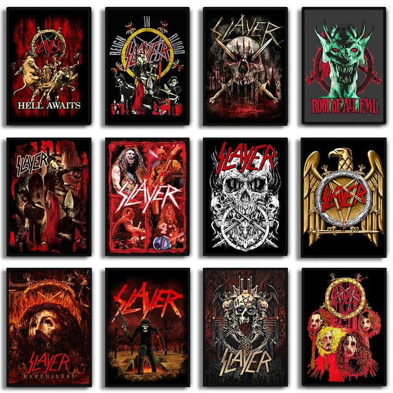 Famous-Heavy-Metal-Rock-Band-S-Slayer-Album-Poster-Print-Canvas ...