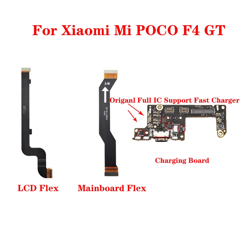 Original-For-Xiaomi-Mi-POCO-F4-GT-USB-Charging-Dock-Mic-Board-Connector ...