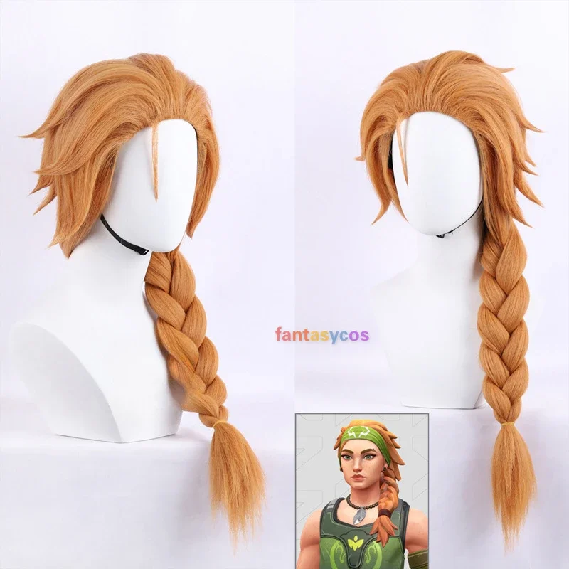 Valorant-Skye-Cosplay-Wig-Women-Braided-Brown-Hair-70cm-Heat-Resistant-Synthetic-Hair-Halloween ...